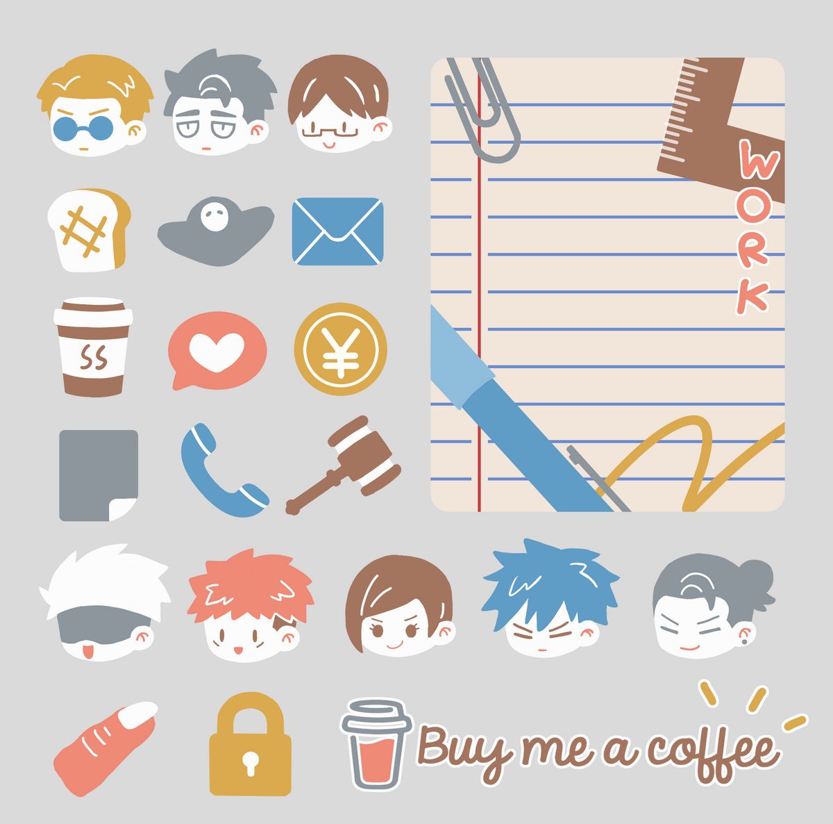 Jujutsu Kaisen icon/wallpaper — itsiitsu - Buymeacoffee