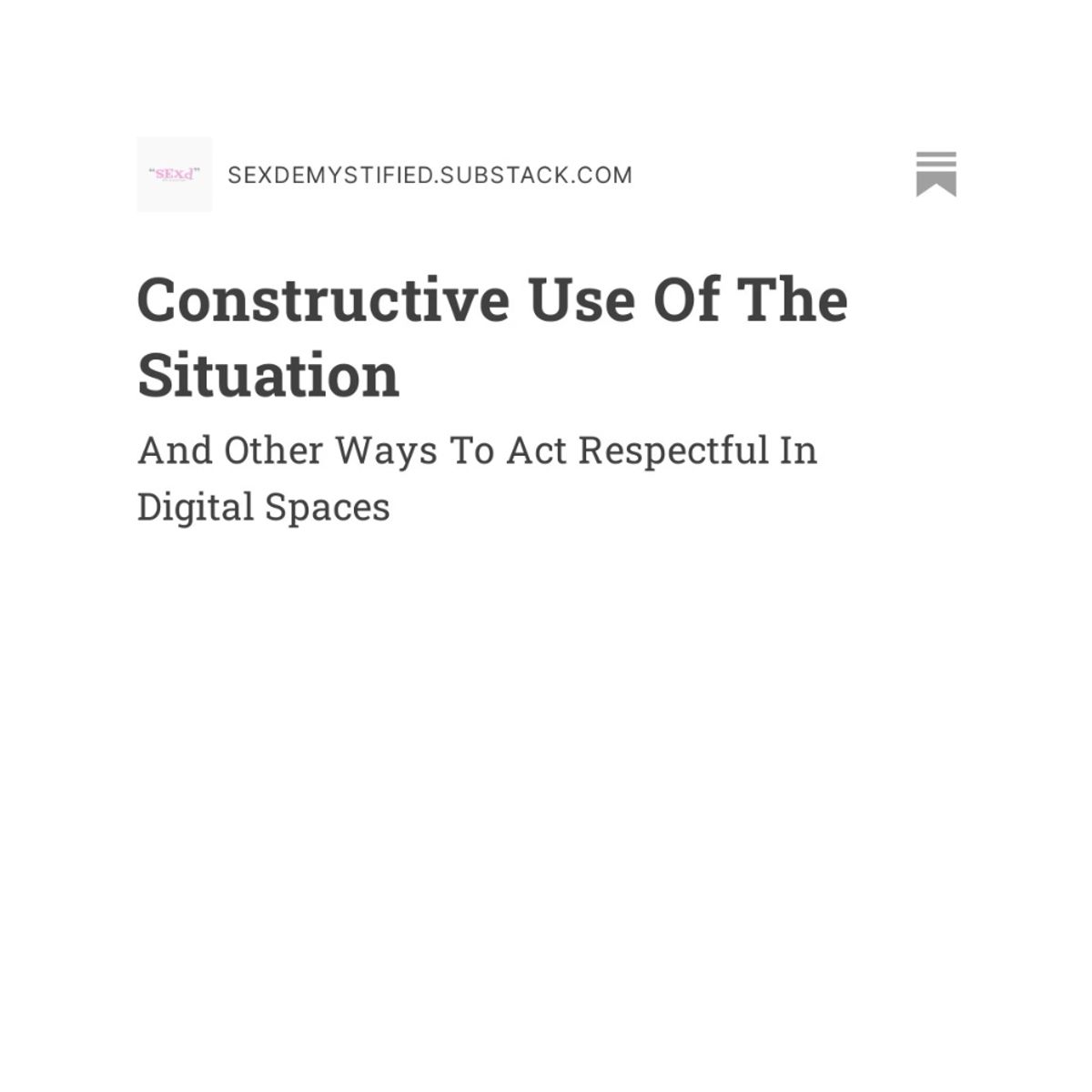 Respectful Interaction In Digital Spaces — Sex Demystified Buymeacoffee 