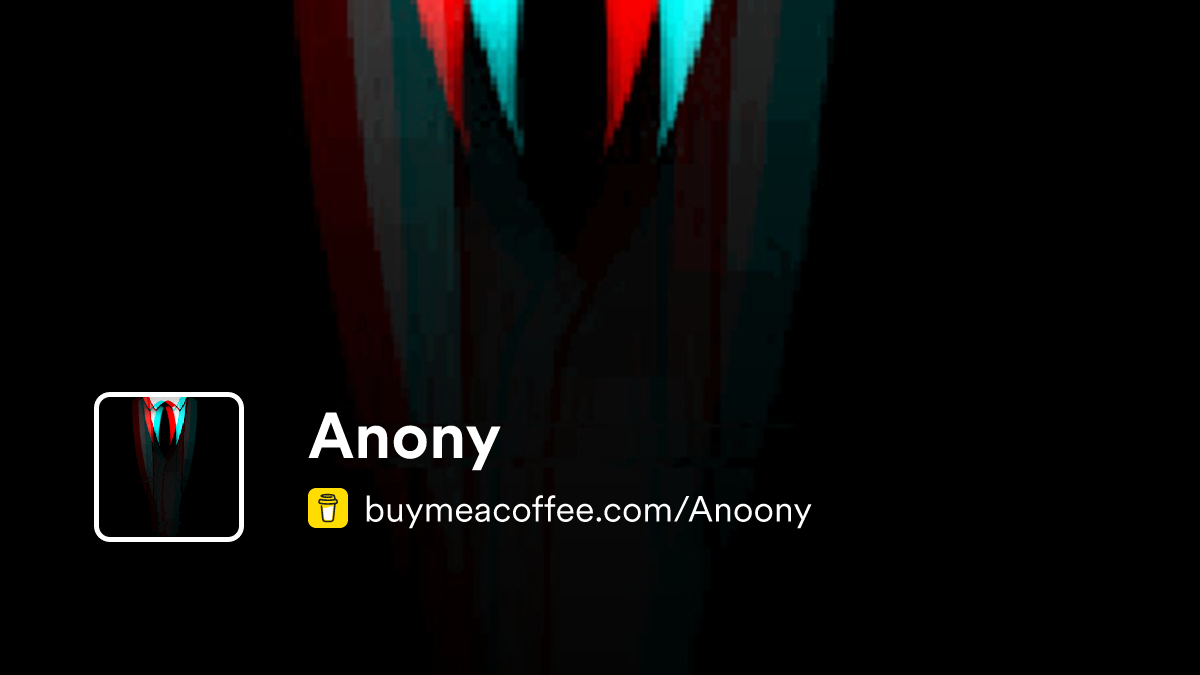 Anony - Buymeacoffee