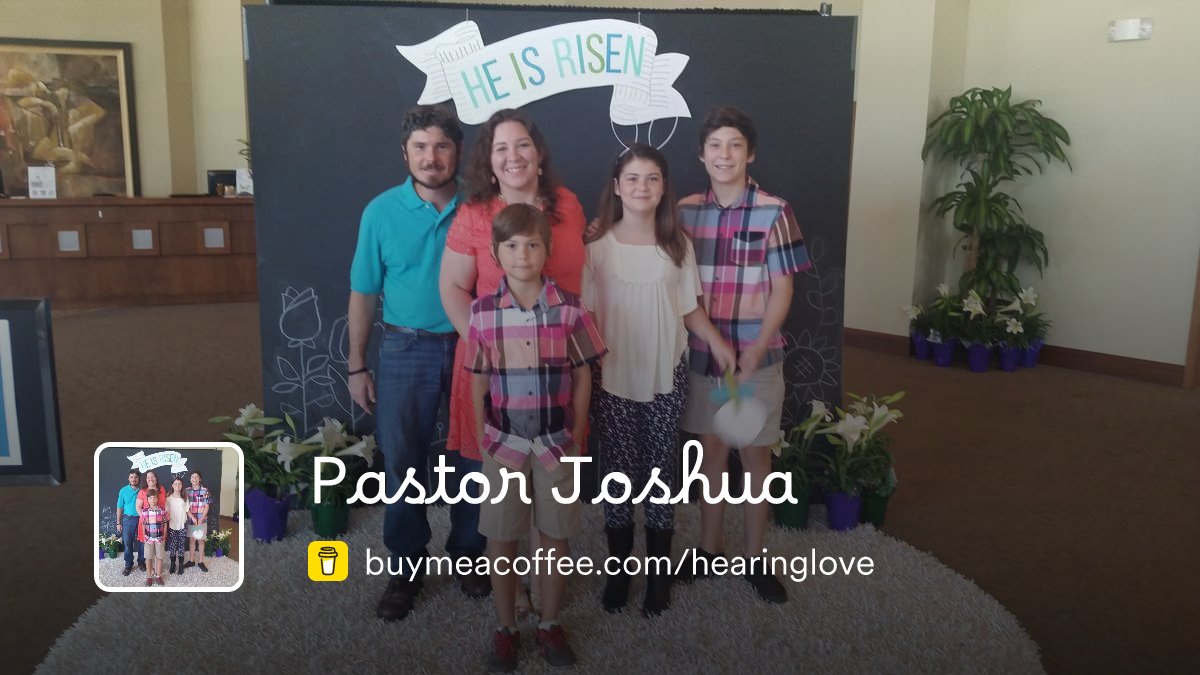 Pastor Joshua is Creating opportunities for people to learn how to connect with God! - Buymeacoffee