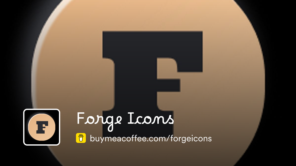 Forge Icons is 300+ right mix of icons for your projects. - Buymeacoffee