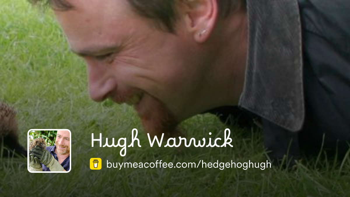 Hugh Warwick is doing his best to save hedgehogs! - Buymeacoffee