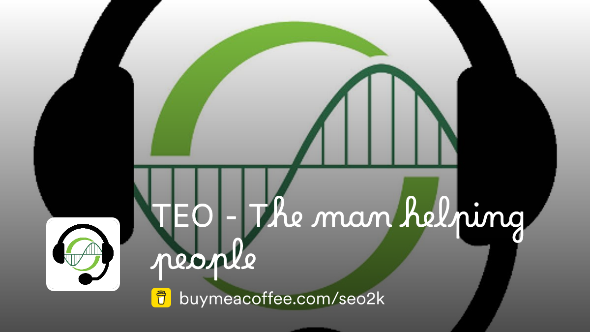 TEO - The man helping people - Buymeacoffee