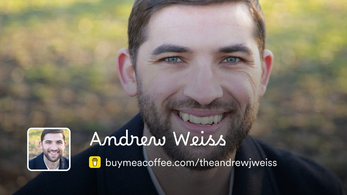 Andrew Weiss - Buymeacoffee