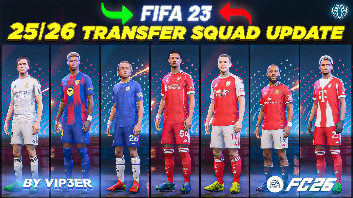 25/26 Squad Update V2 For FIFA 23 — ViP3eR - Buymeacoffee
