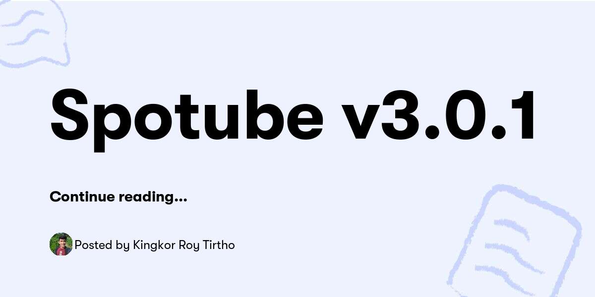 Spotube v3.0.1 — Kingkor Roy Tirtho - Buymeacoffee