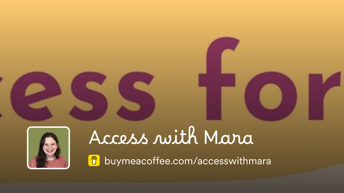 Access with Mara - Buymeacoffee