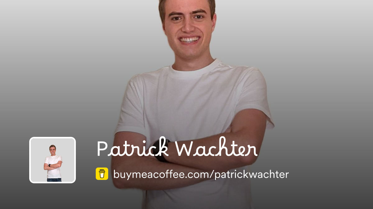Patrick Wachter - Buymeacoffee
