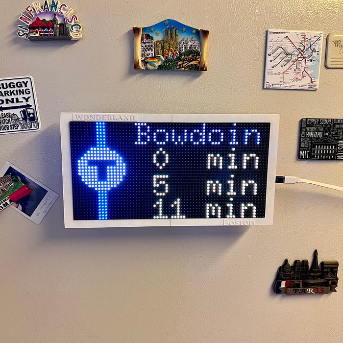 I created my own subway arrival board with real-time data to not miss ...