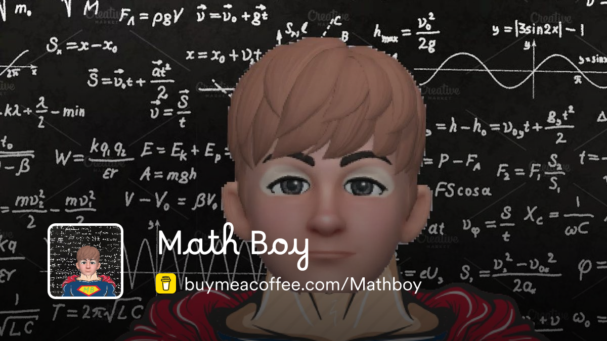 Math Boy - Buymeacoffee