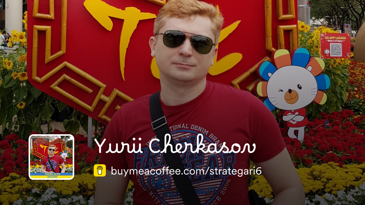 Yurii Cherkasov - Buymeacoffee