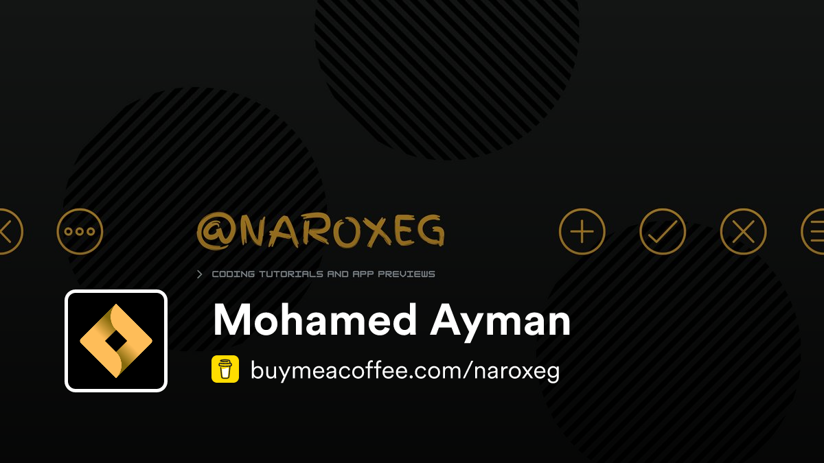 Mohamed Ayman is Creating programming tutorials, Discord bots, and Arduino projects - Buymeacoffee