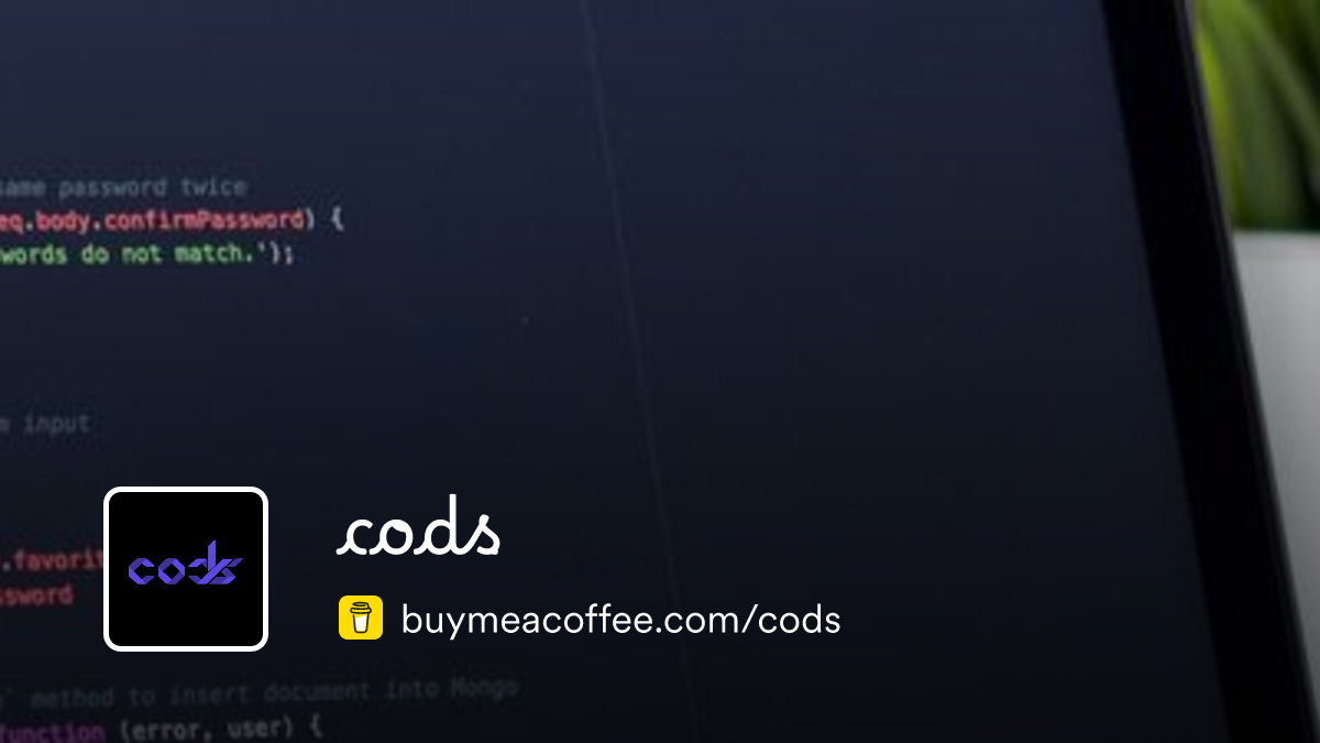 Gallery | cods - Buymeacoffee
