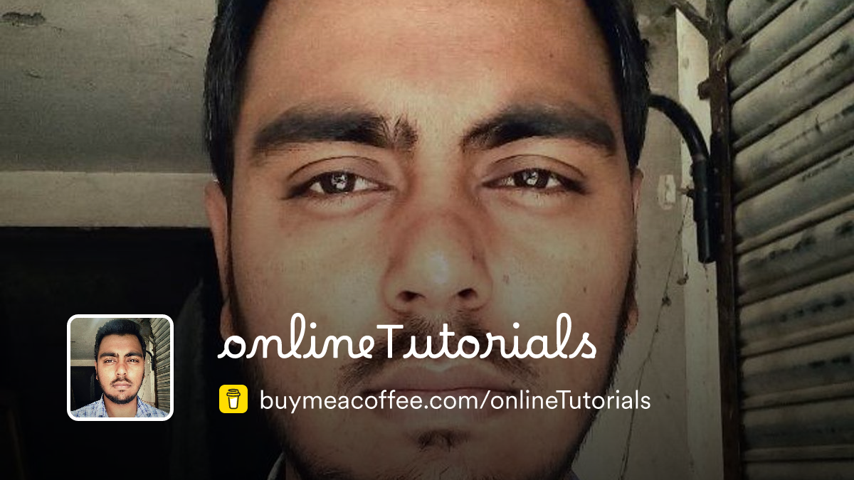 onlineTutorials is creating creative CSS and JS effects for web designers - Buymeacoffee