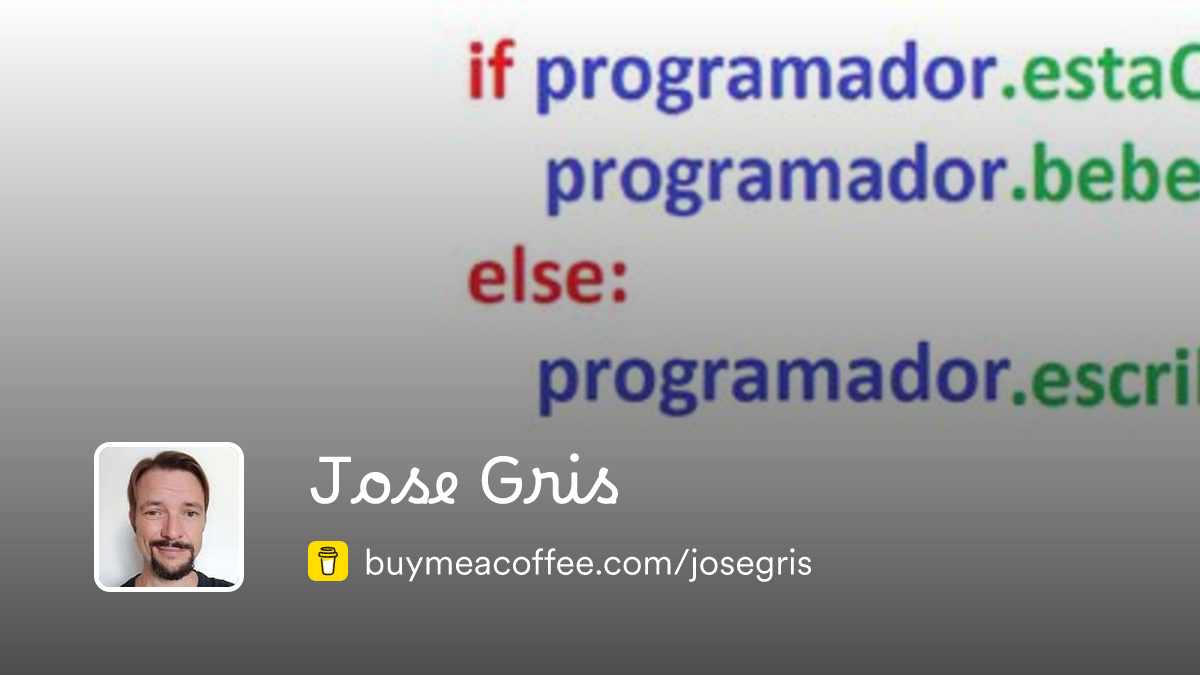 Jose Gris is => Scripts SEO en python 🐍 - Buymeacoffee