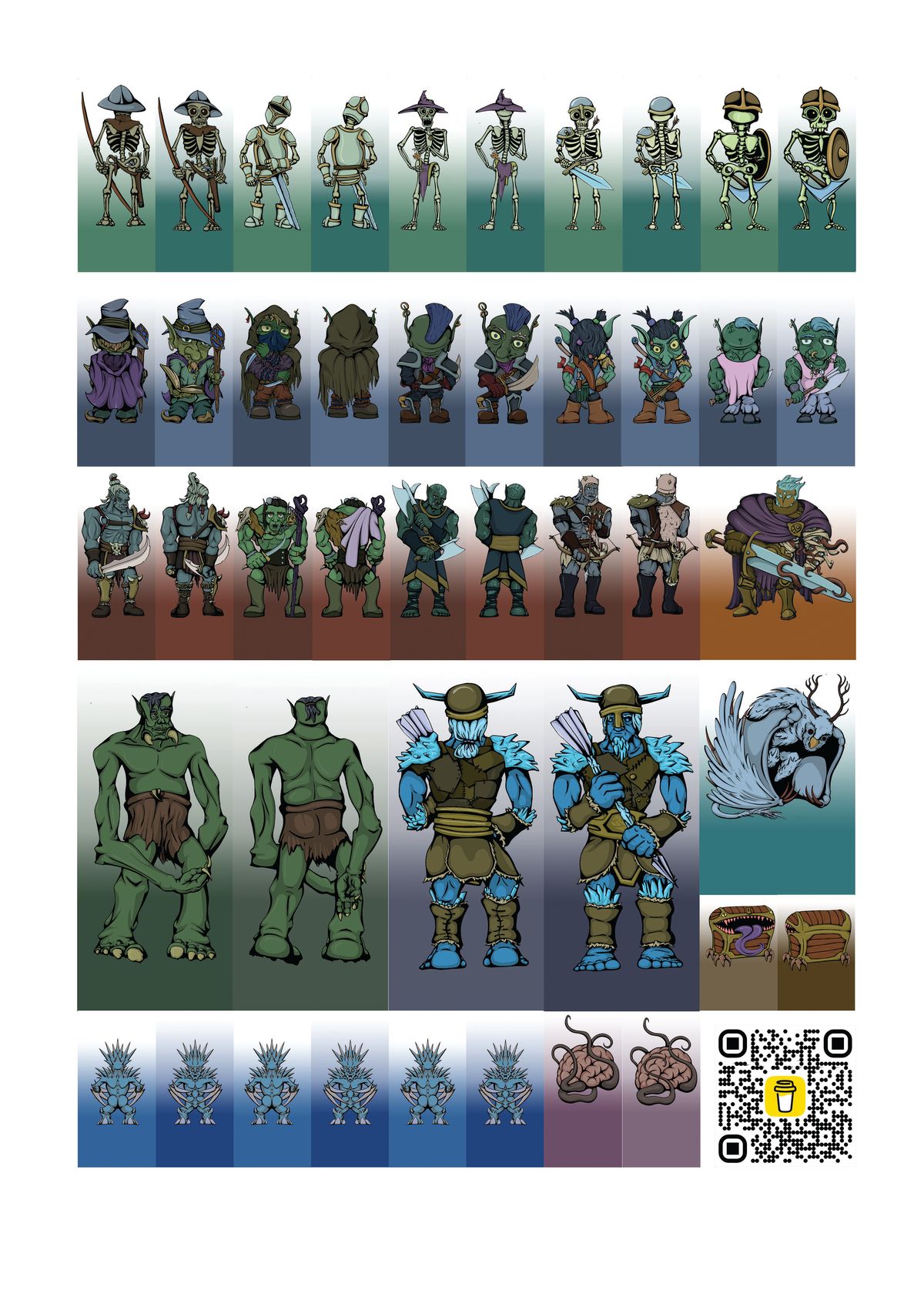 Free Paper Miniatures for DnD — Cerolis - Buymeacoffee