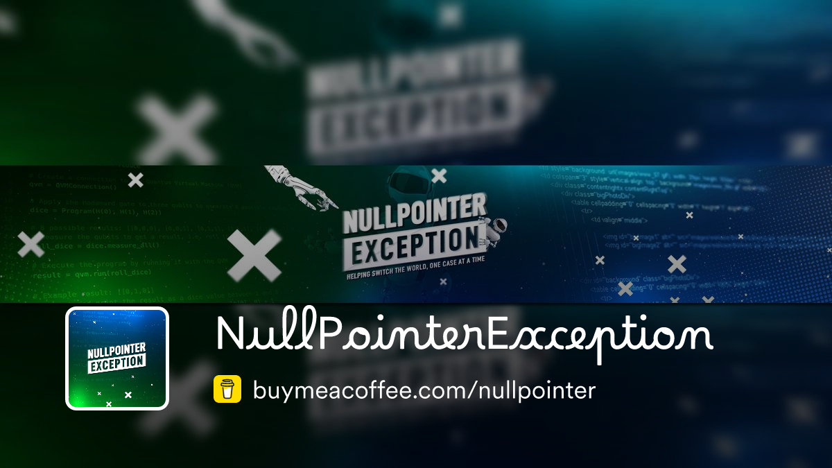NullPointerException is creating Computer Science content - Buymeacoffee