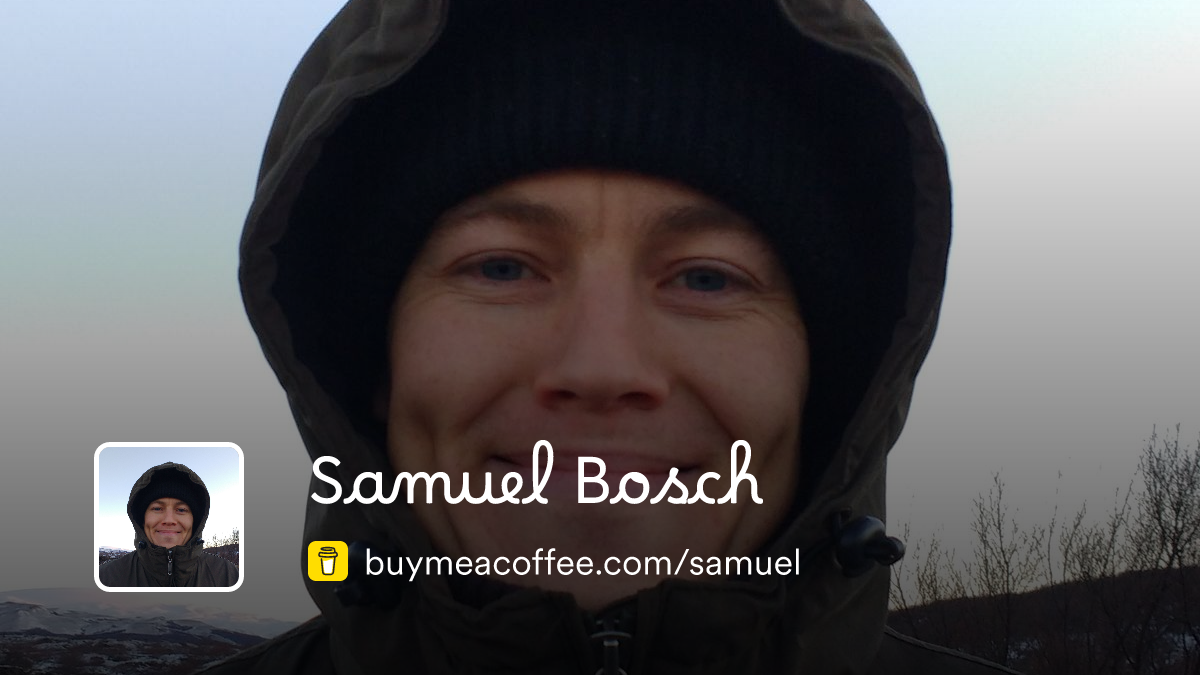 Samuel Bosch - Buymeacoffee