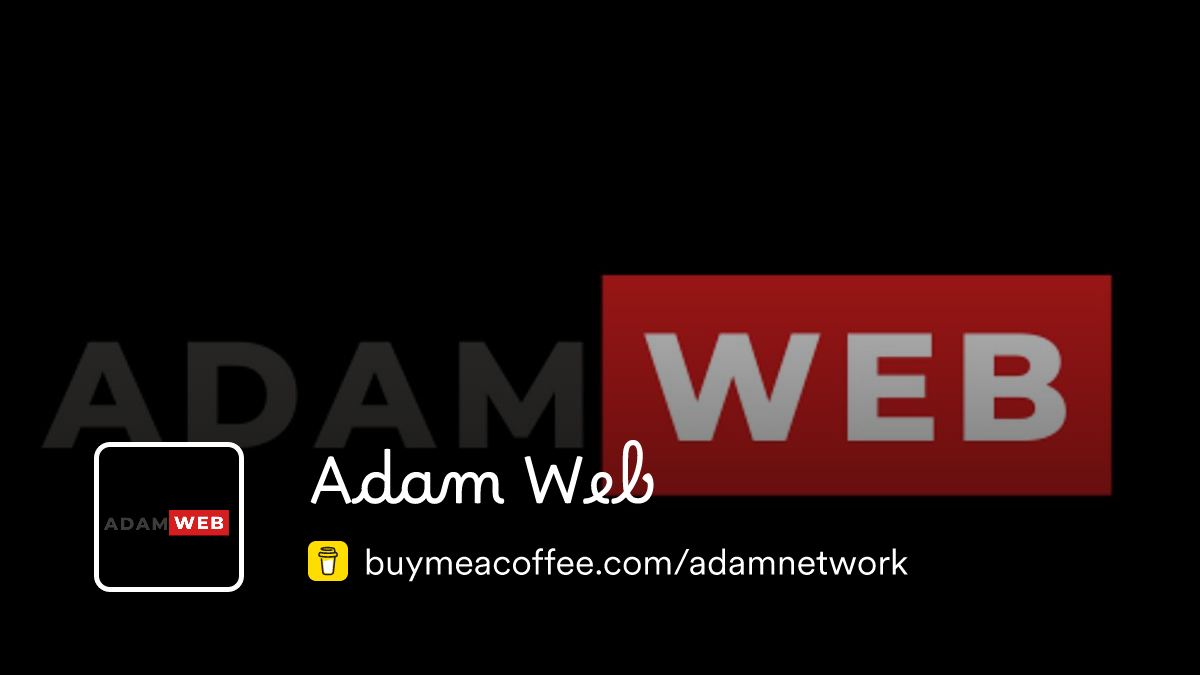 Adam Web - Buymeacoffee