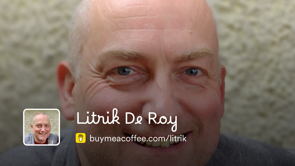 Litrik De Roy - Buymeacoffee