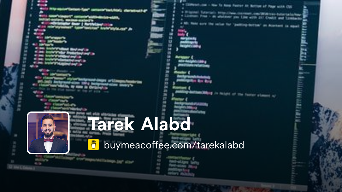 Membership | Tarek Alabd - Buymeacoffee