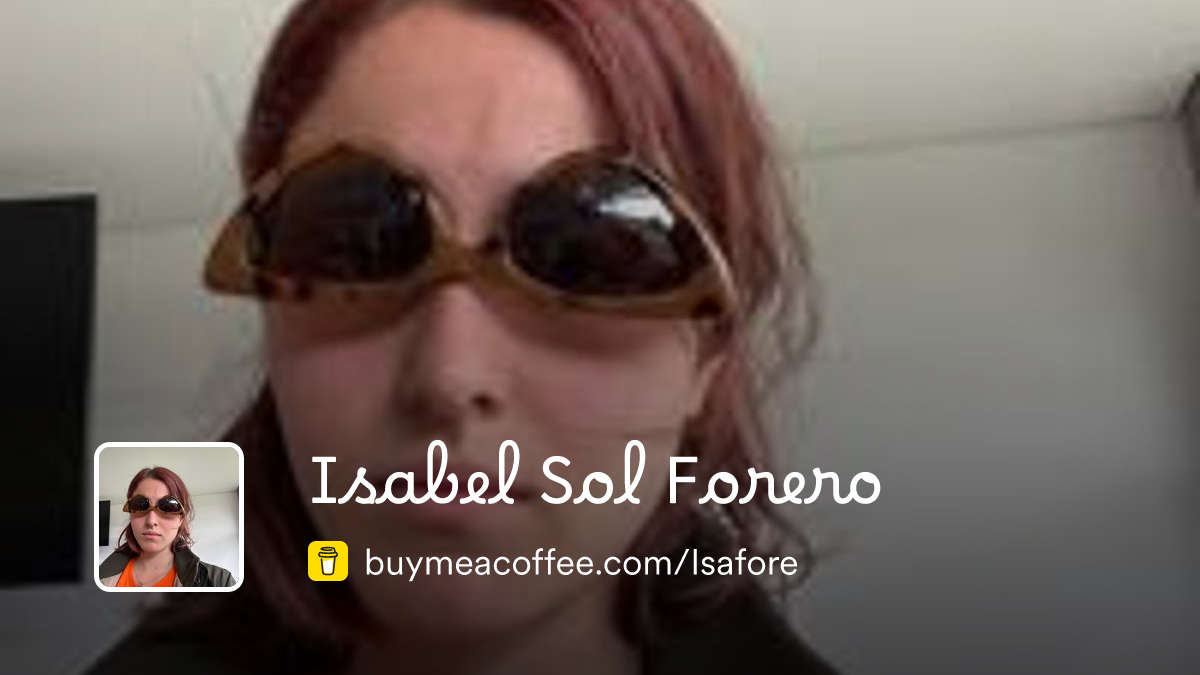 Isabel Sol Forero - Buymeacoffee
