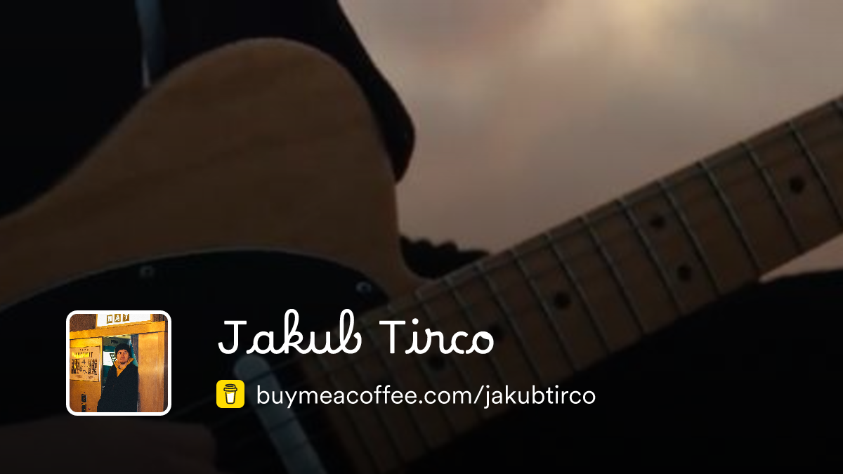 Jakub Tirco is creating odd-time music for alien life forms. - Buymeacoffee