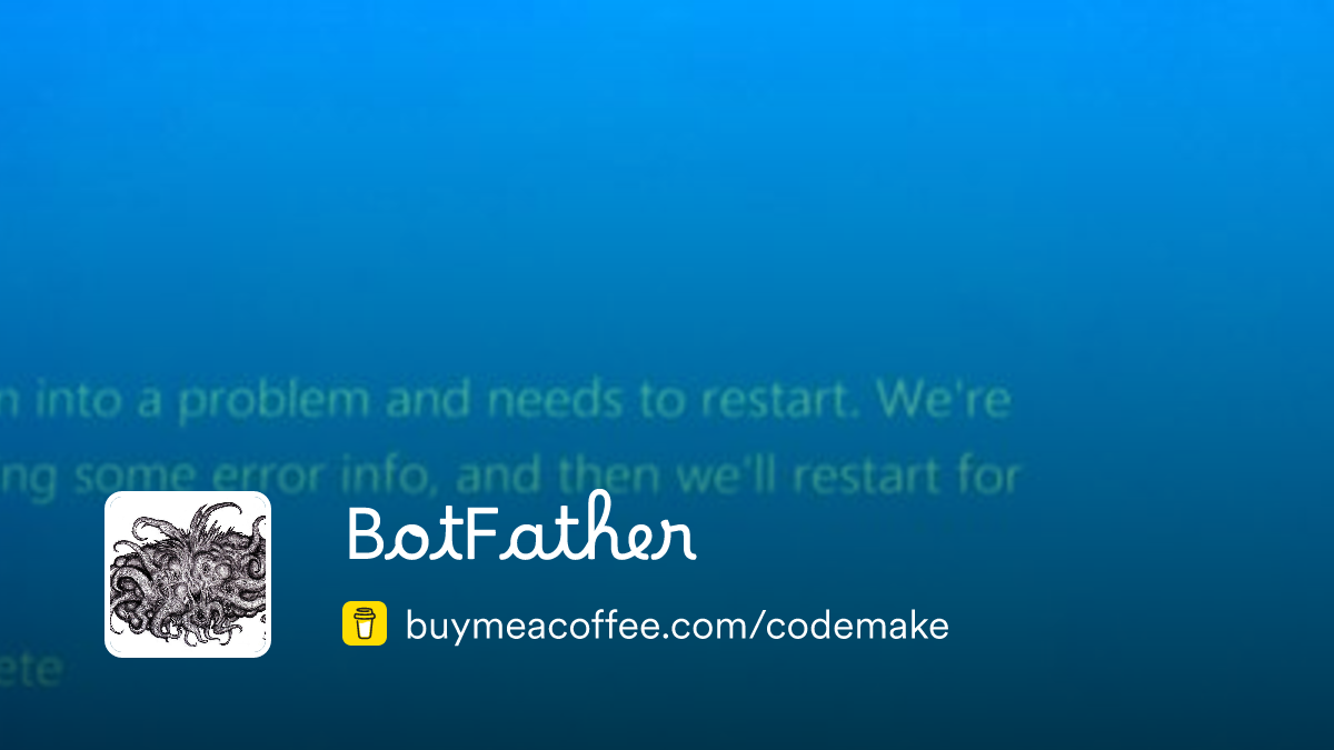 BotFather is creating random code, sometimes useful. Or not. - Buymeacoffee