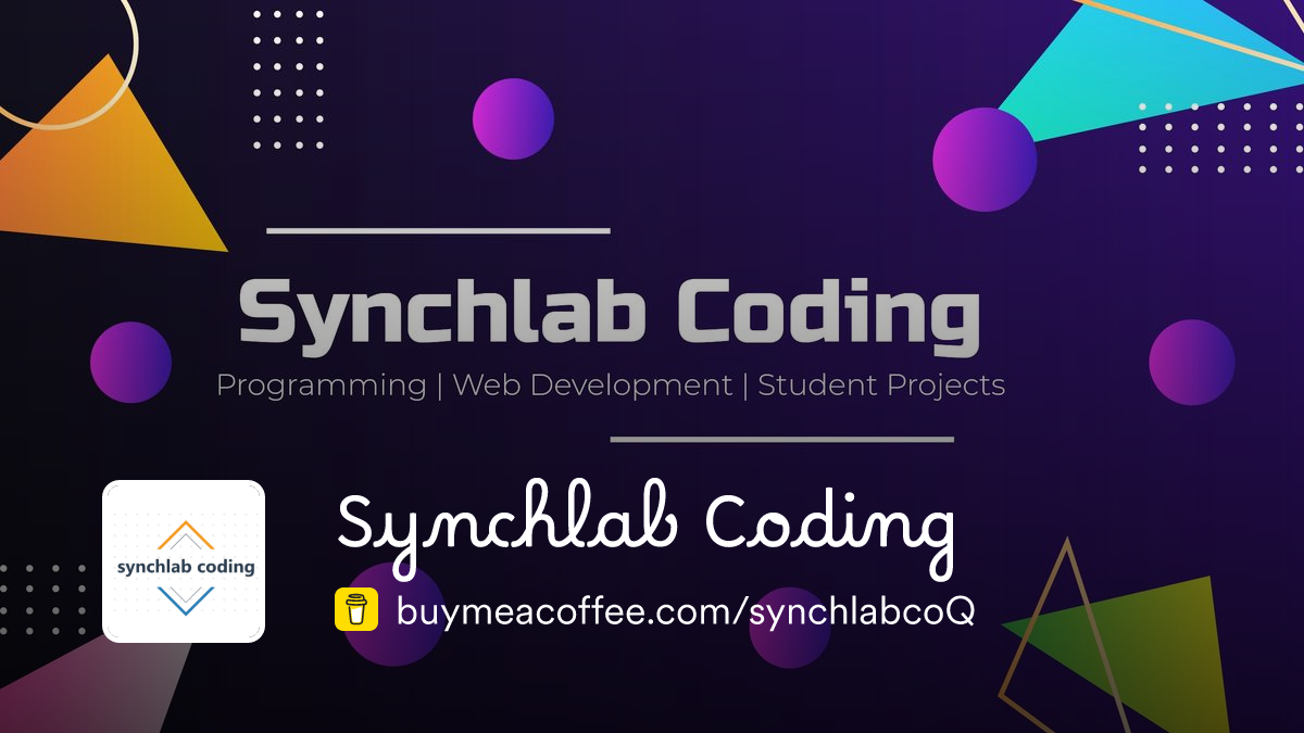 Synchlab Coding - Buymeacoffee