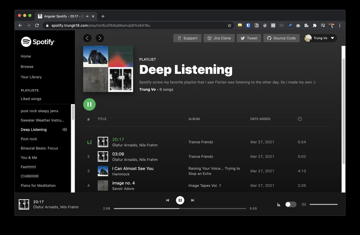 Spotify client built with Angular 11, Nx Workspace, ngrx, TailwindCSS and ng-zorro — Trung Vo ...
