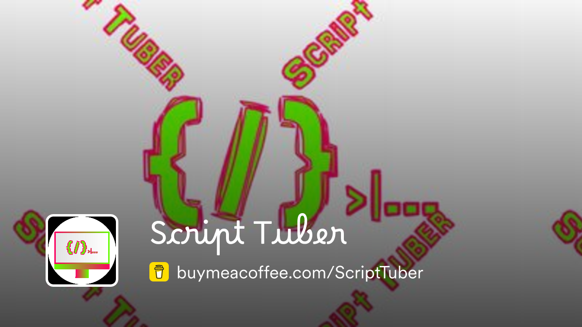 Script Tuber - Buymeacoffee