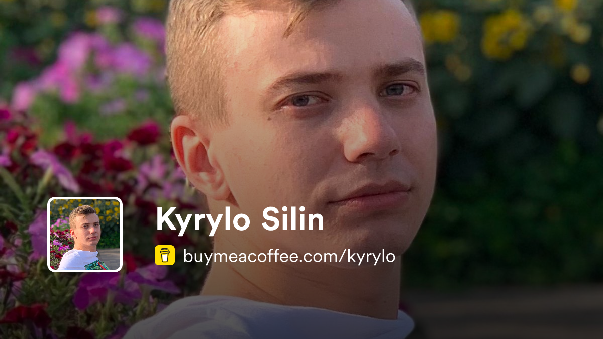 Kyrylo Silin is Web developer - Buymeacoffee