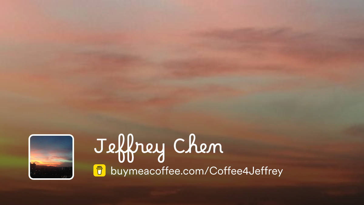 Jeffrey Chen - Buymeacoffee