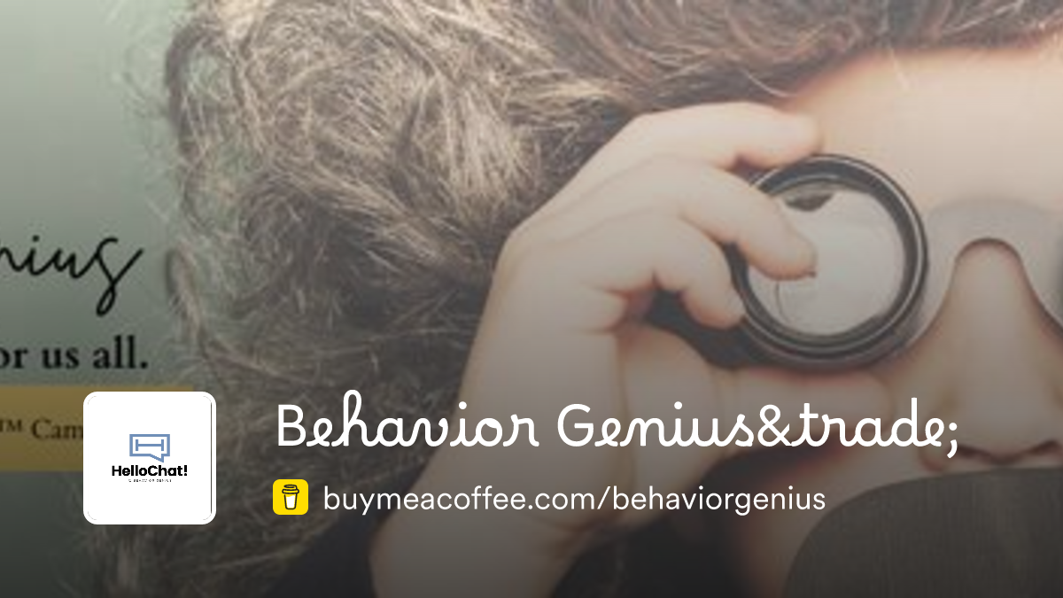 Behavior Genius™ is brewing great ideas. 💡 - Buymeacoffee