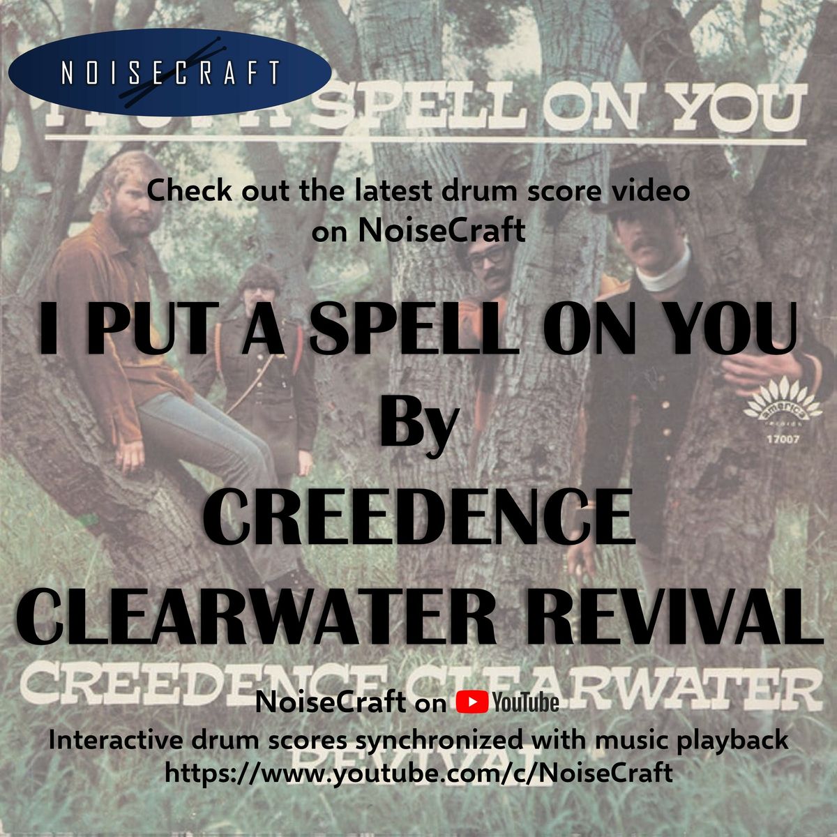 New Drum Score Video - I Put a Spell on You by Creedence Clearwater ...