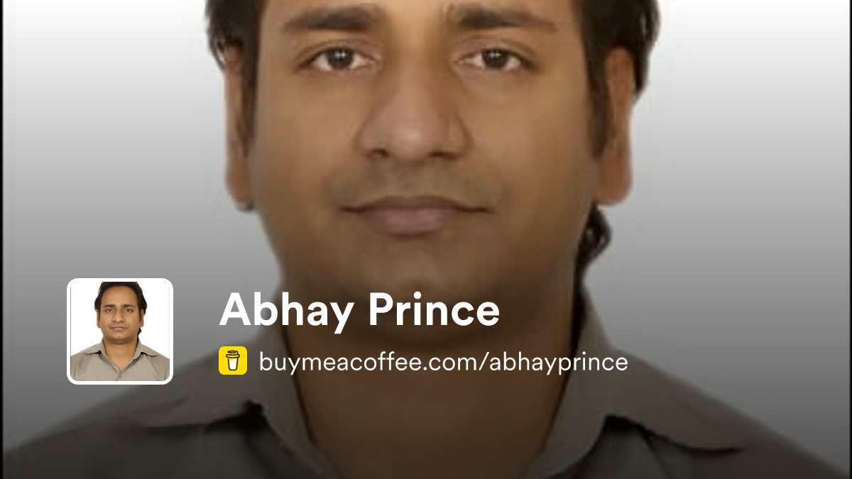 Abhay Prince is Creating Technical Content - Coding - Buymeacoffee