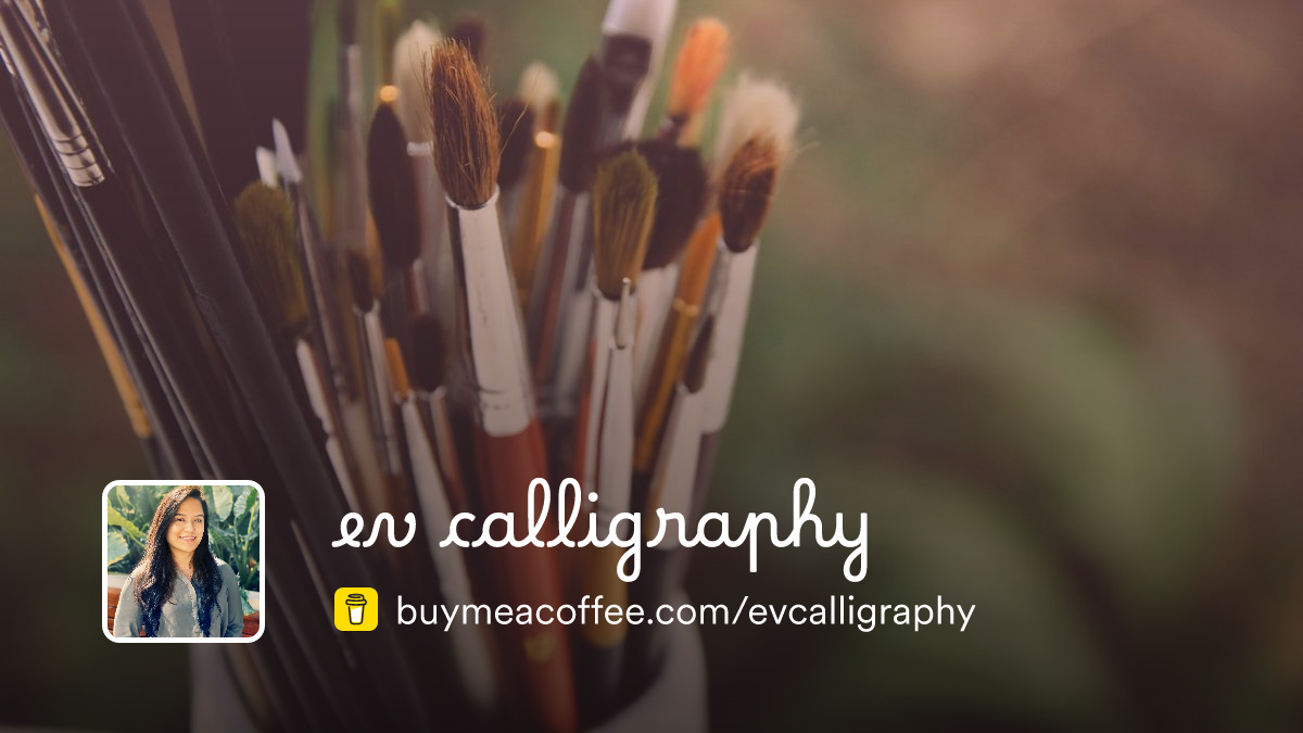 ev calligraphy is Calligraphy and Hand Engraving - Buymeacoffee