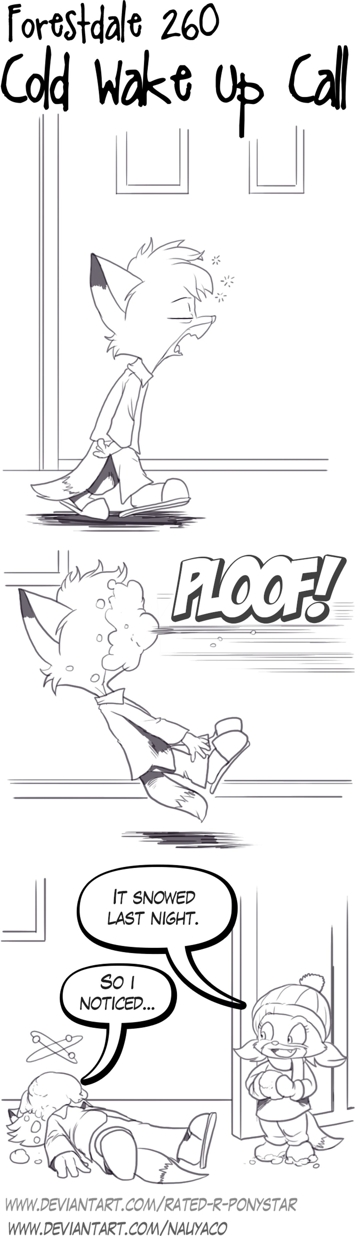 Forestdale #260: Cold Wake Up Call — Forestdale Comic - Buymeacoffee