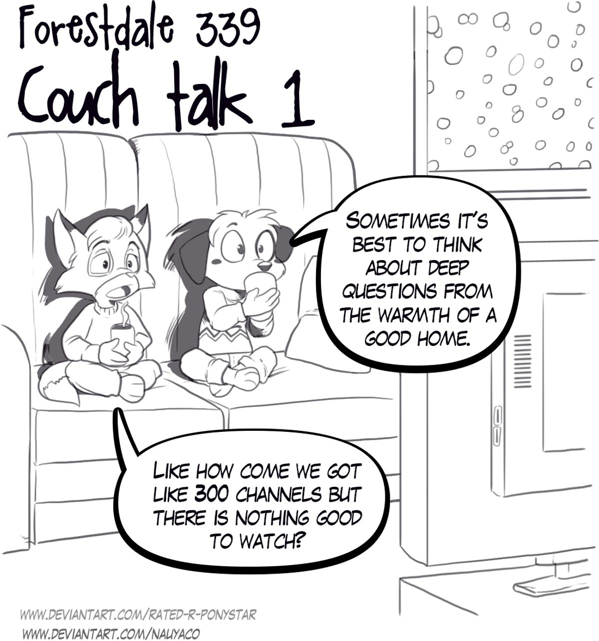 Forestdale #339: Couch Talk 1 — Forestdale Comic - Buymeacoffee