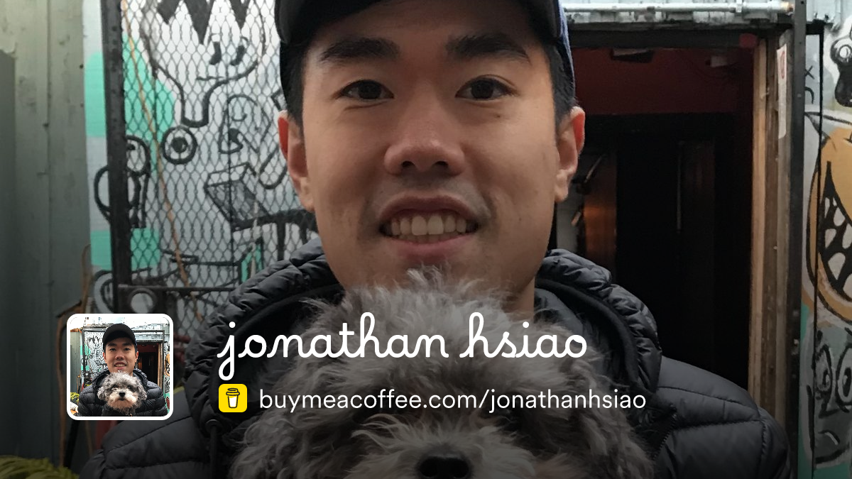 jonathan hsiao is building iOS & web apps - Buymeacoffee