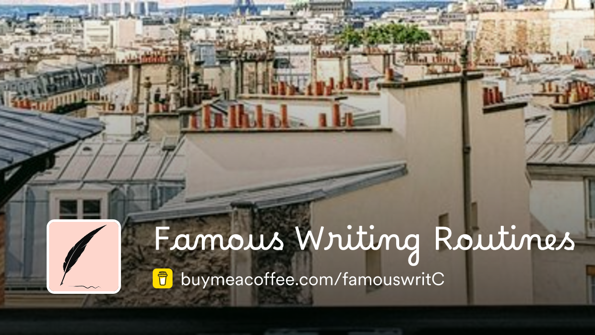 Famous Writing Routines is writing about daily routines of famous ...