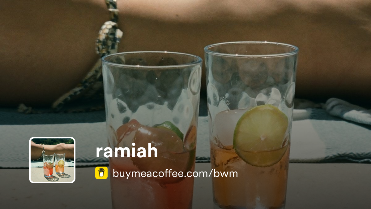 ramiah - Buymeacoffee
