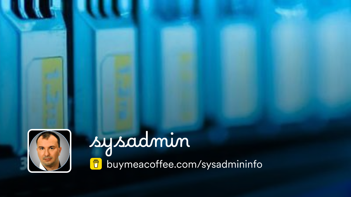 sysadmin - Buymeacoffee