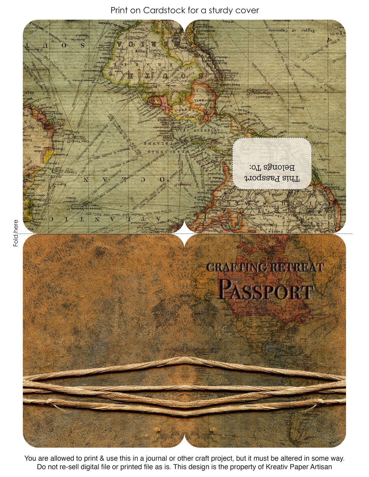 FREEBIE! Craft Retreat Passport — Karin with Kreativ Paper Artisan ...