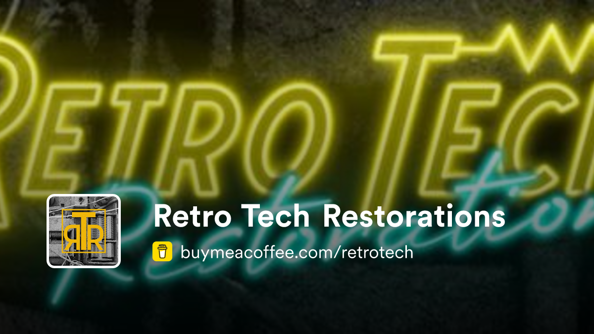 Retro Tech Restorations is restoring vintage electronics - Buymeacoffee