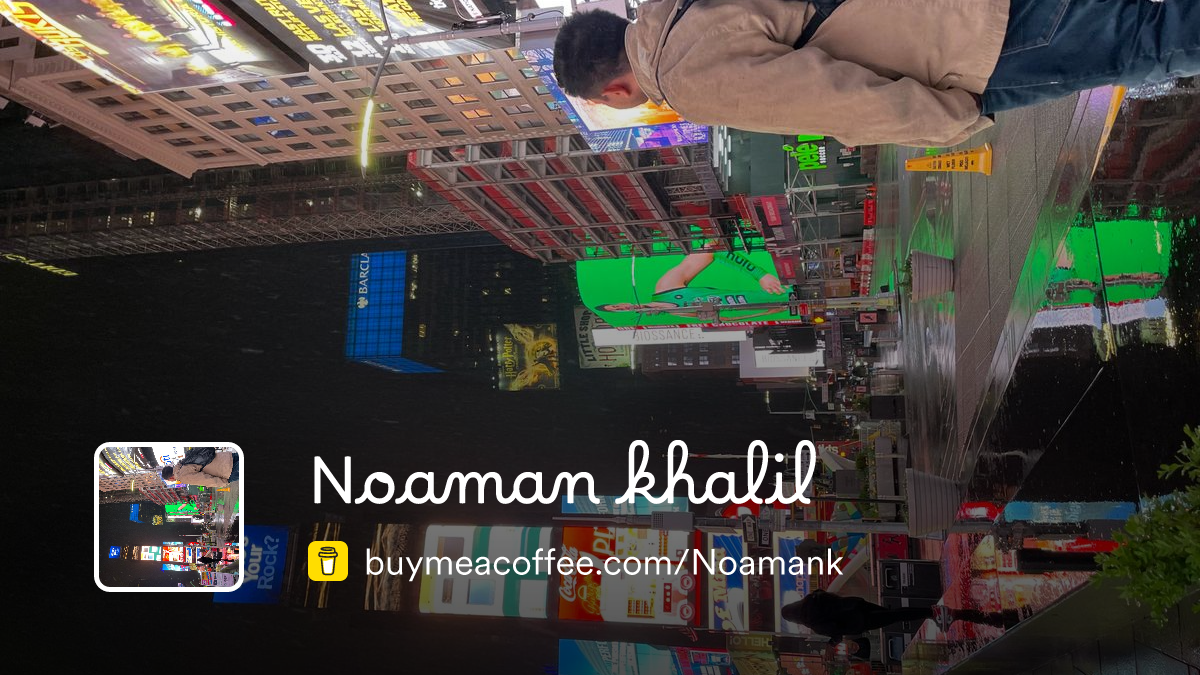 Noaman khalil - Buymeacoffee
