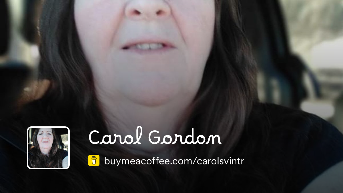 Carol Gordon - Buymeacoffee