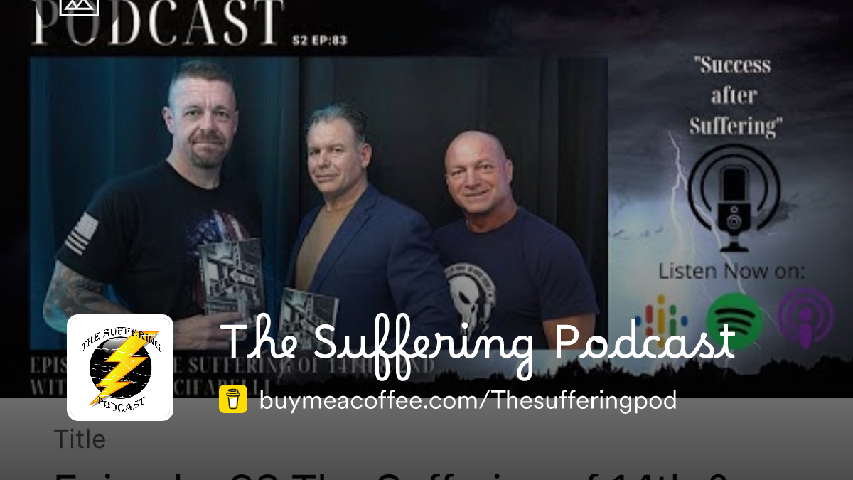 The Suffering Podcast - Buymeacoffee