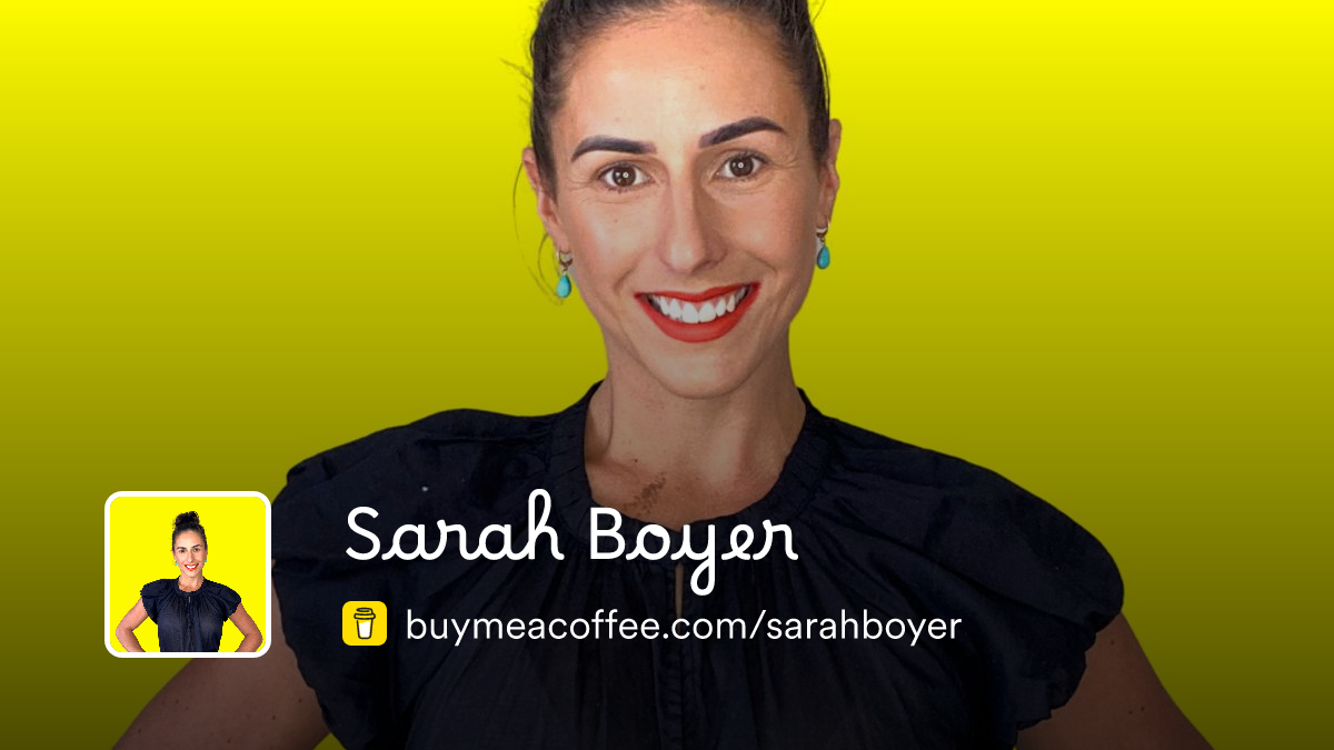 Sarah Boyer - Buymeacoffee