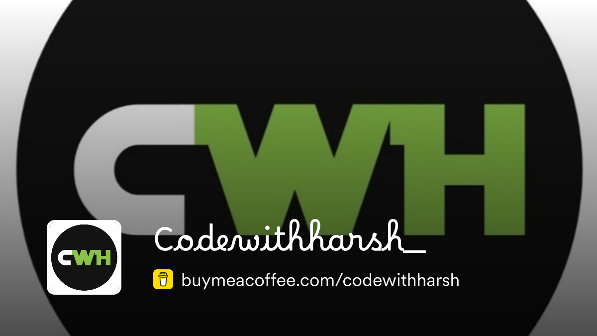 Codewithharsh_ is creating web development projects - Buymeacoffee